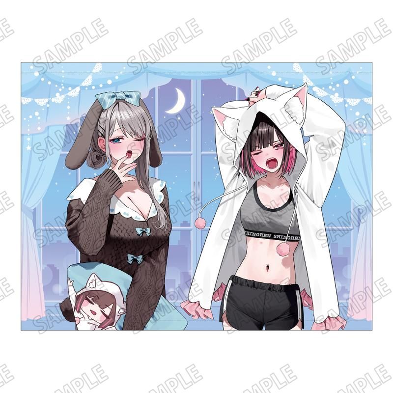 志乃と恋 描き下ろしB2タペストリー アニマルルームウェアVer.｜アニメ・キャラクターコラボグッズのECならeeo Store（イーオストア）